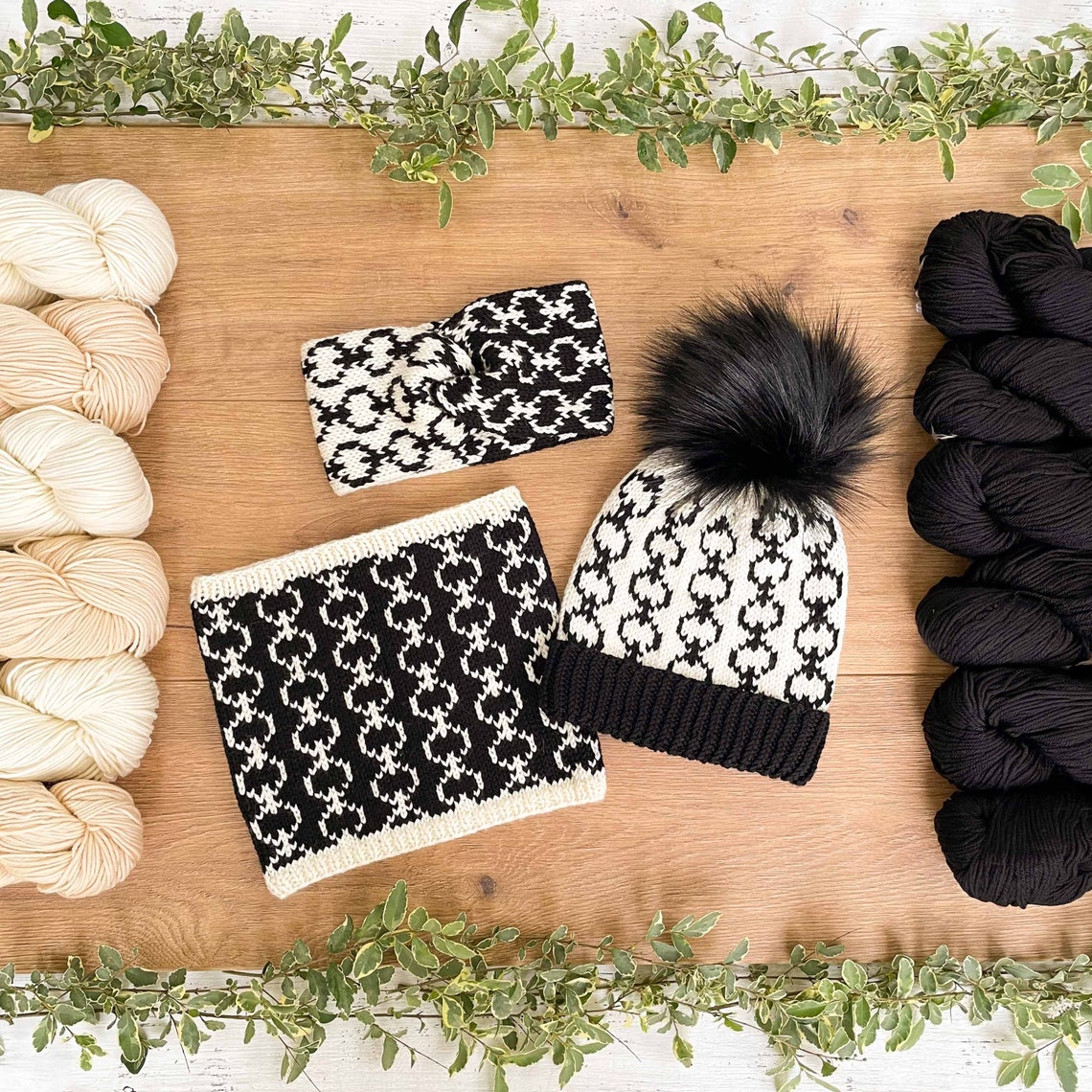 KNITTING PATTERN: Linked in Cowl /knit Cowl Pattern, Stranded Colorwork ...