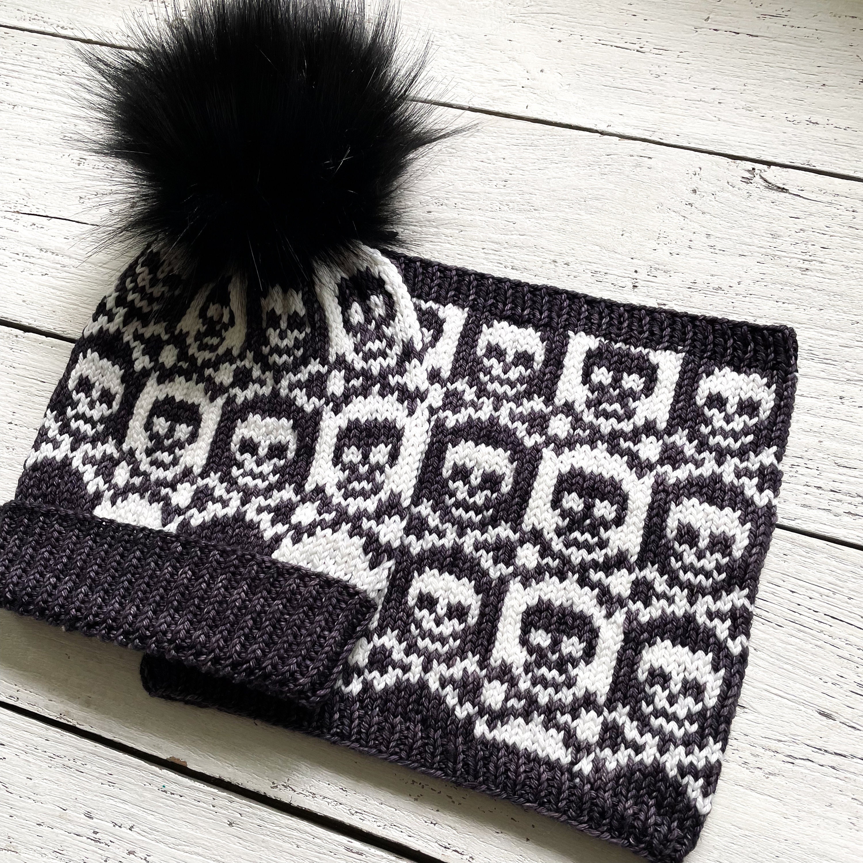 KNITTING PATTERN: the Halloweenie Cowl / Knit Cowl Pattern, Stranded ...