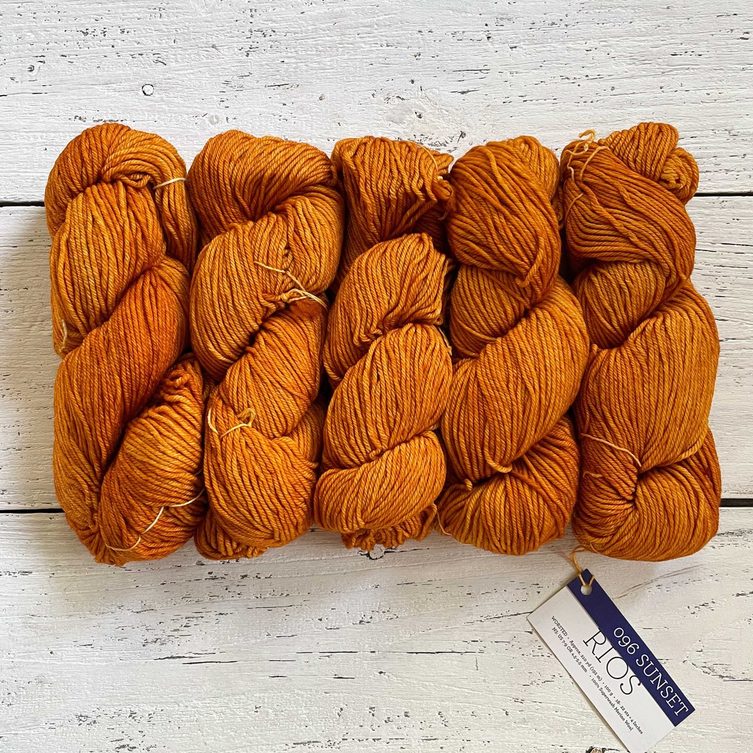 Malabrigo RIOS - SUNSET | Worsted Weight Yarn (4) ,4 Ply, 100% ...