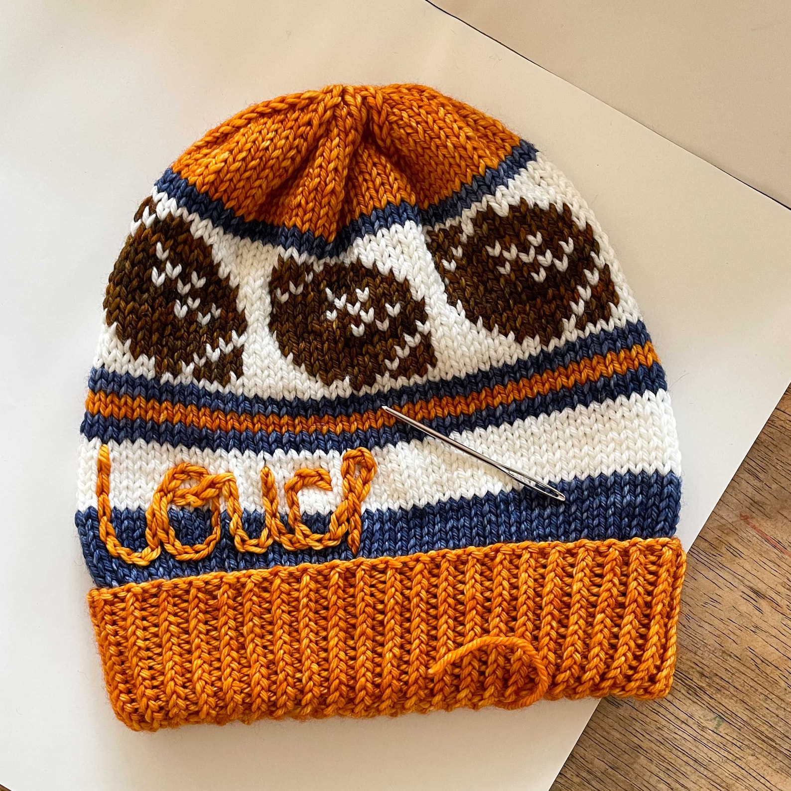 KNITTING PATTERN: Touchdown Beanie /football Knit Hat - Etsy