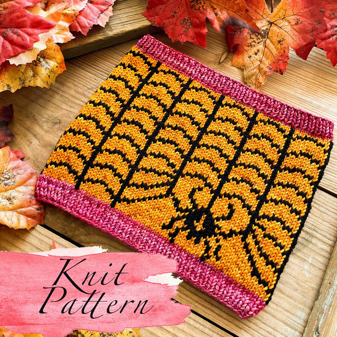 KNITTING PATTERN: the Fiber Web Cowl / Knit Cowl Pattern, Stranded ...