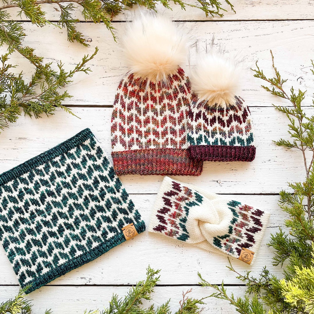 KNITTING PATTERNS: Knit Stitch Collection /knit Hat, Cowl, Headband ...