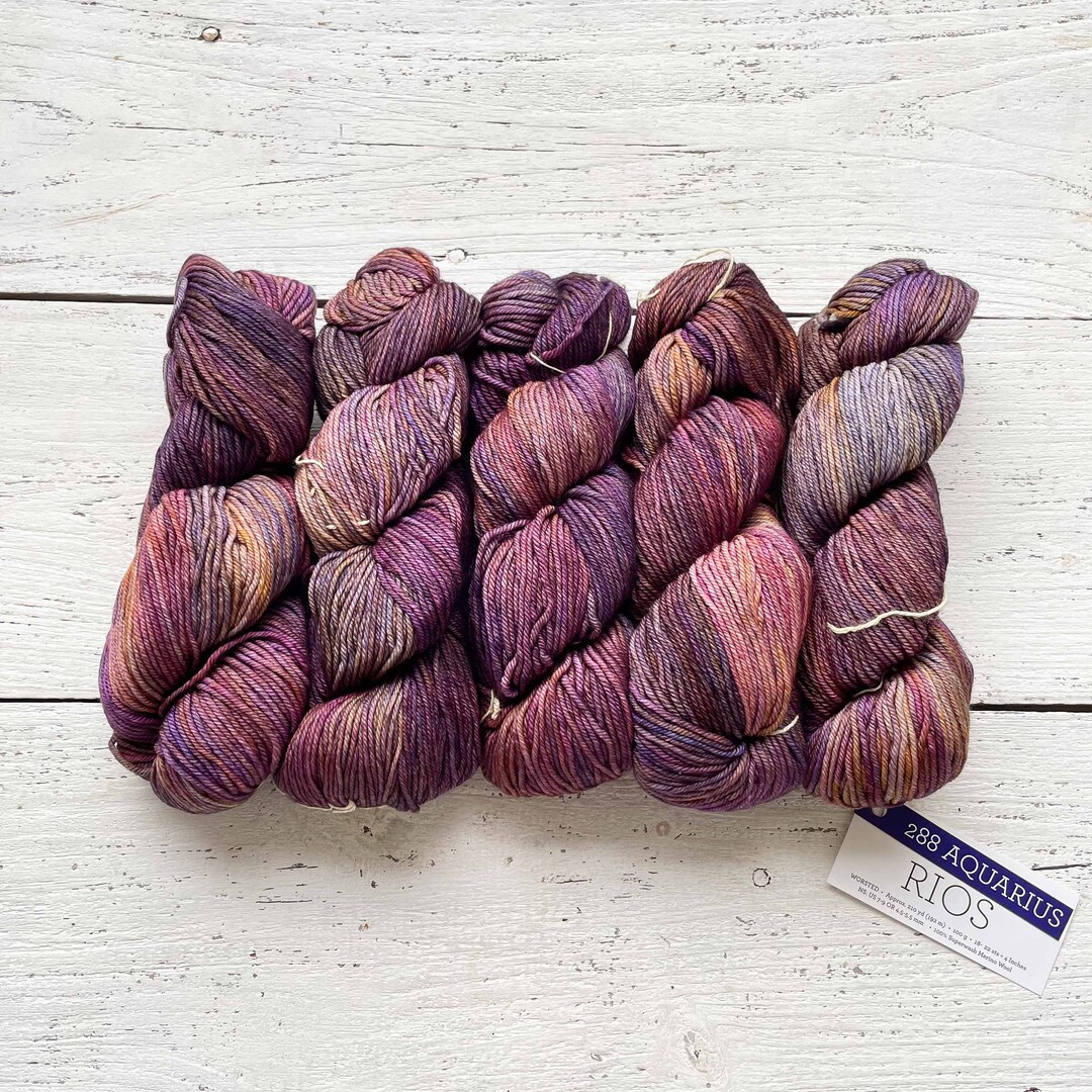 Malabrigo RIOS zodiac AQUARIUS Worsted Weight Yarn 4 ,4 Ply,100% ...