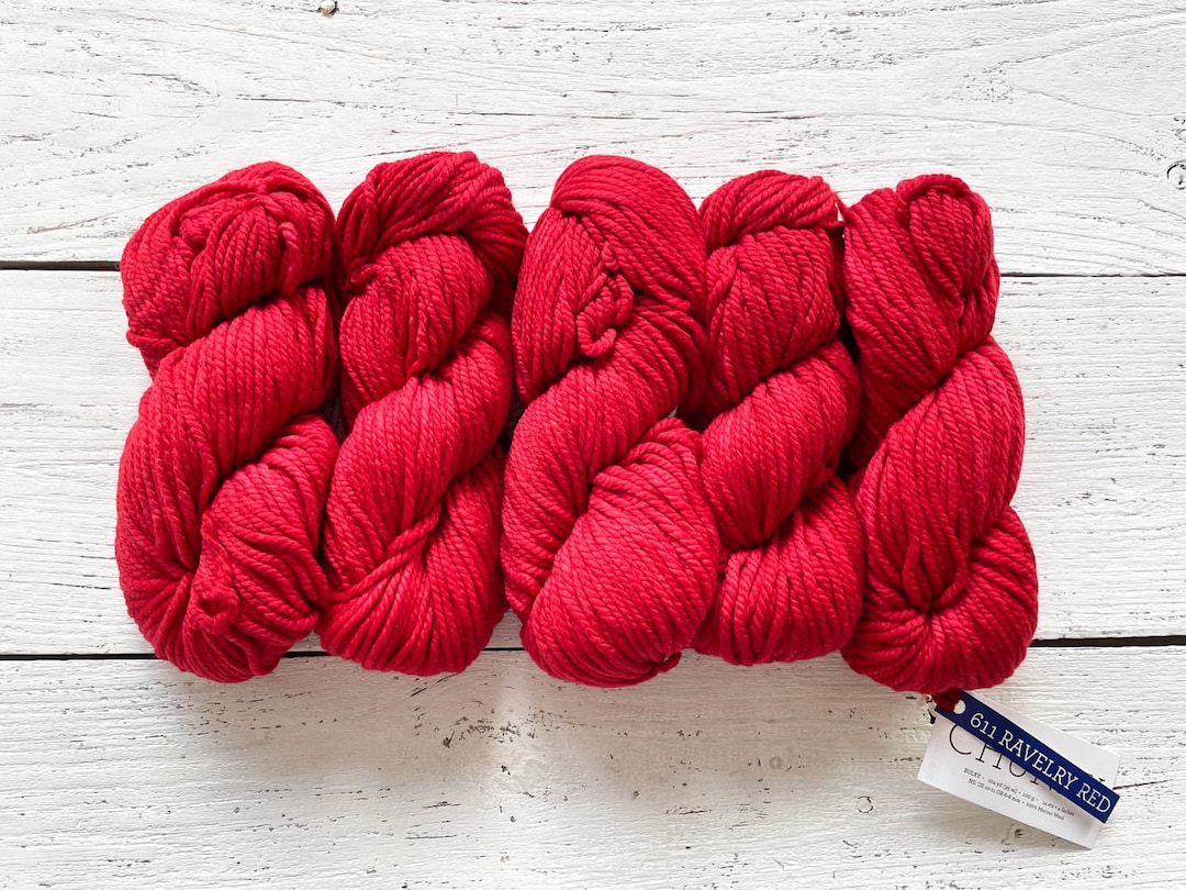 Malabrigo CHUNKY Ravelry Red bulky Yarn, 3 Ply, 100% Merino Wool ...