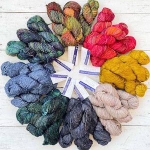 Malabrigo MECHA WABI SABI Bulky Yarn, Single Ply, 100% Superwash Merino ...