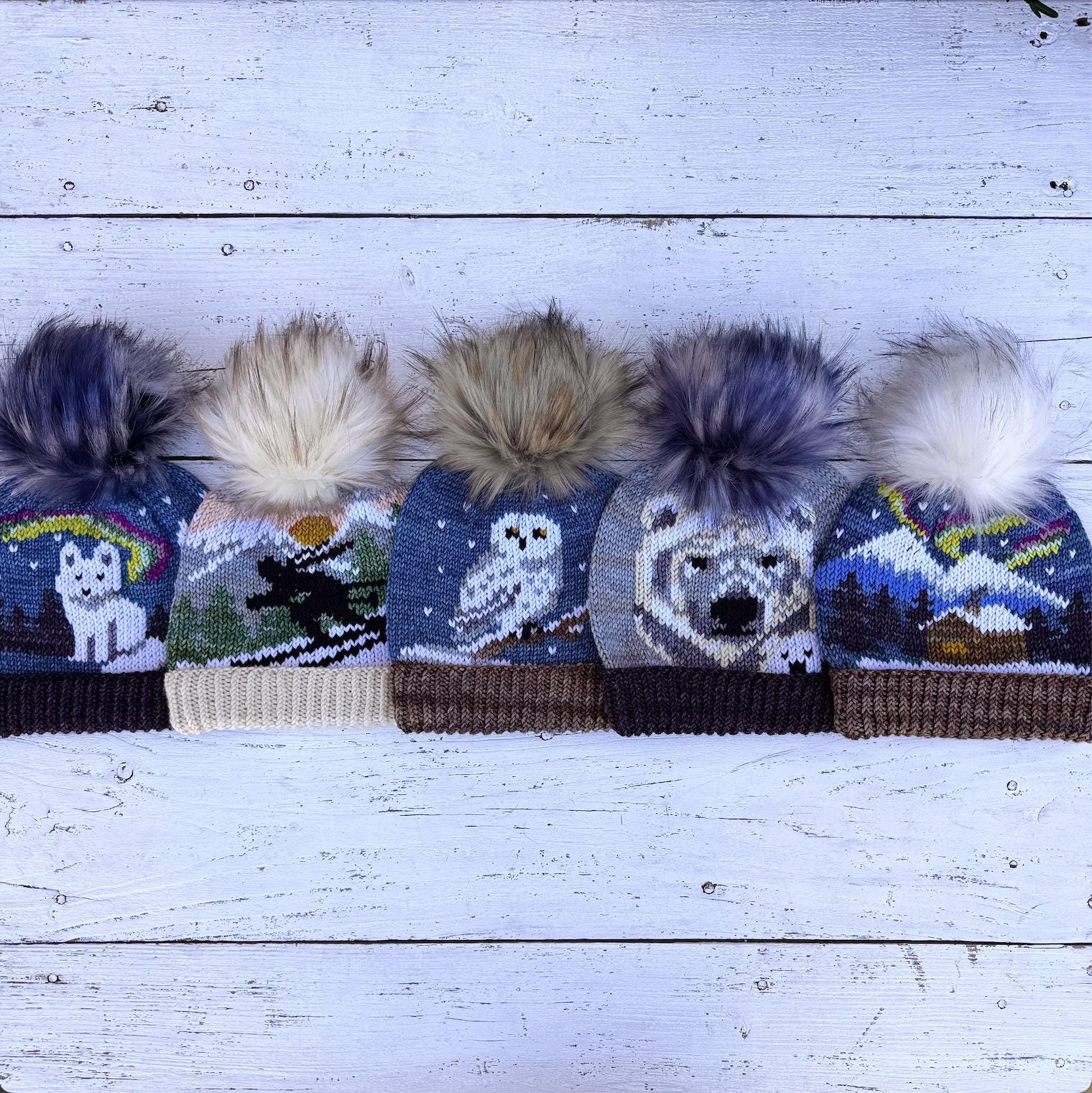 KNITTING PATTERN: Mountain Cabin Beanie /knit Hat Pattern, Duplicate ...
