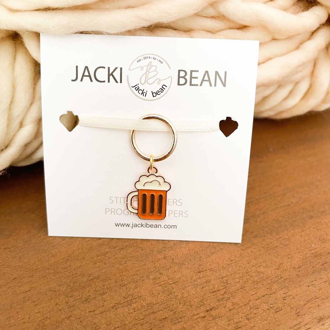 Beer Stitch Marker, Beer Progress Keepers, Beer Charm, Beer Stitch ...