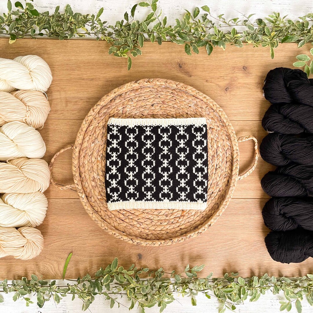 KNITTING PATTERN: Linked in Cowl /knit Cowl Pattern, Stranded Colorwork ...