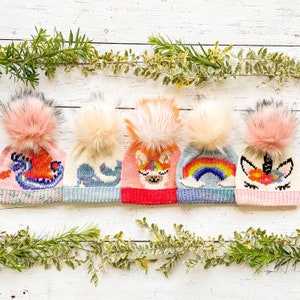 KNITTING PATTERN: Unicorn Horn Beanie / Knit Hat Pattern, Duplicate ...