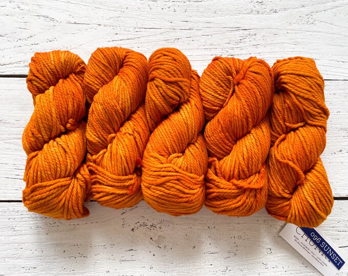 Malabrigo CHUNKY - CEREZA / Bulky Yarn, 3 Ply, 100% Merino Wool ...