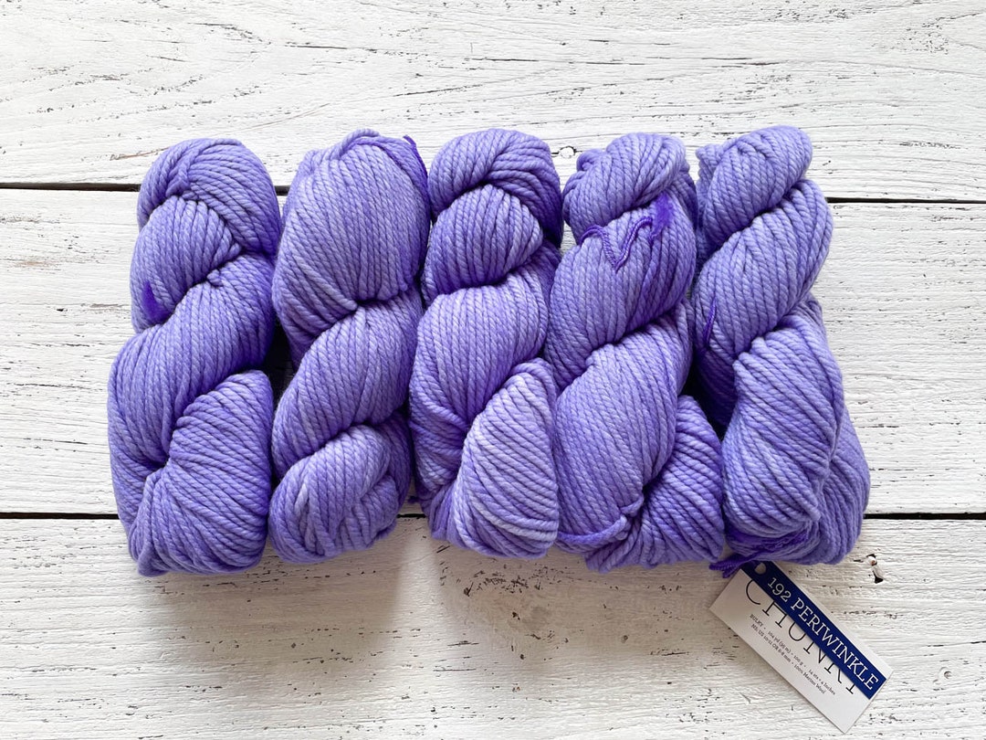 Malabrigo CHUNKY - Periwinkle |bulky Yarn, 3 Ply, 100% Merino Wool ...