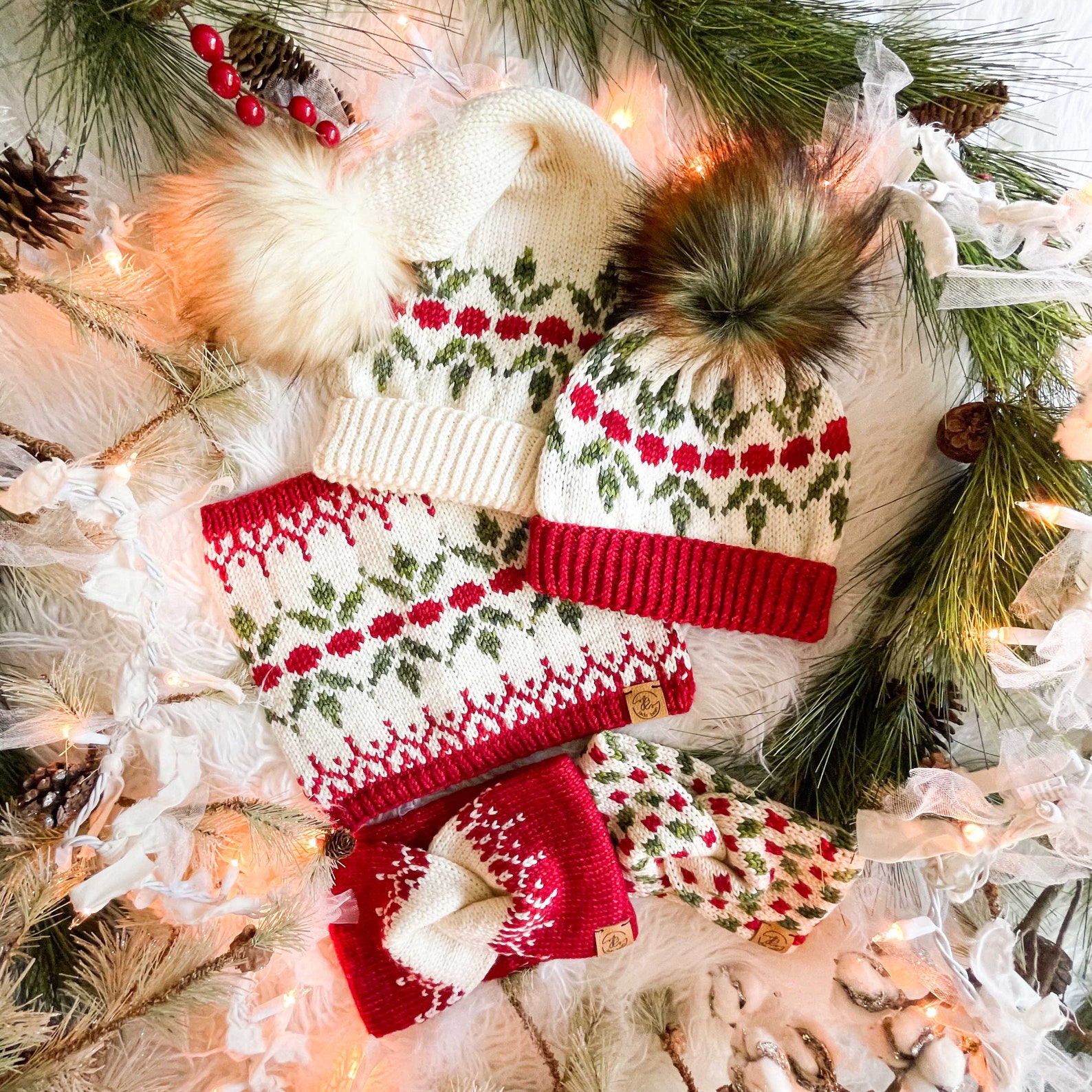 KNITTING PATTERN: the Holly Berry Headband / 2 Knit Ear Warmer Patterns ...