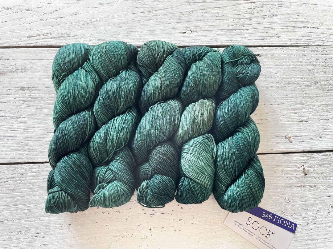 Malabrigo SOCK - FIONA | Fingering Weight Yarn, 3 Ply, 100% Superwash ...