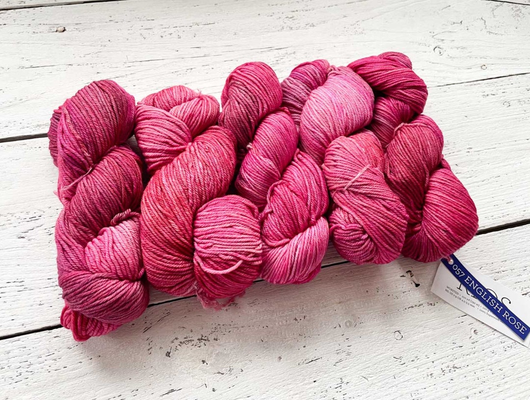 Malabrigo RIOS - ENGLISH ROSE |worsted Weight Yarn (4) ,4 Ply, 100% ...