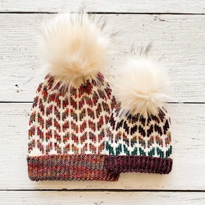 KNITTING PATTERN: Knit Stitch Beanie /knit Hat Patterns, Stranded ...