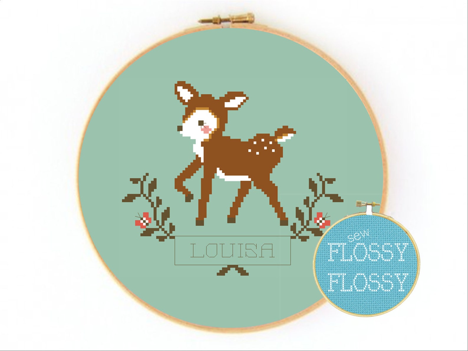 Woodland Animals - Counted Cross Stitch Pattern & Alphabet Chart - PDF ...