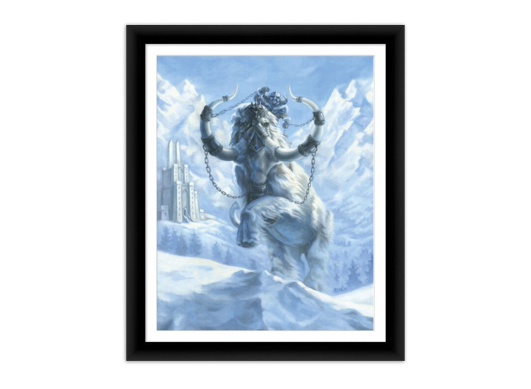 War Mammoth - White Armored Mammoth in the Snow Print - Etsy
