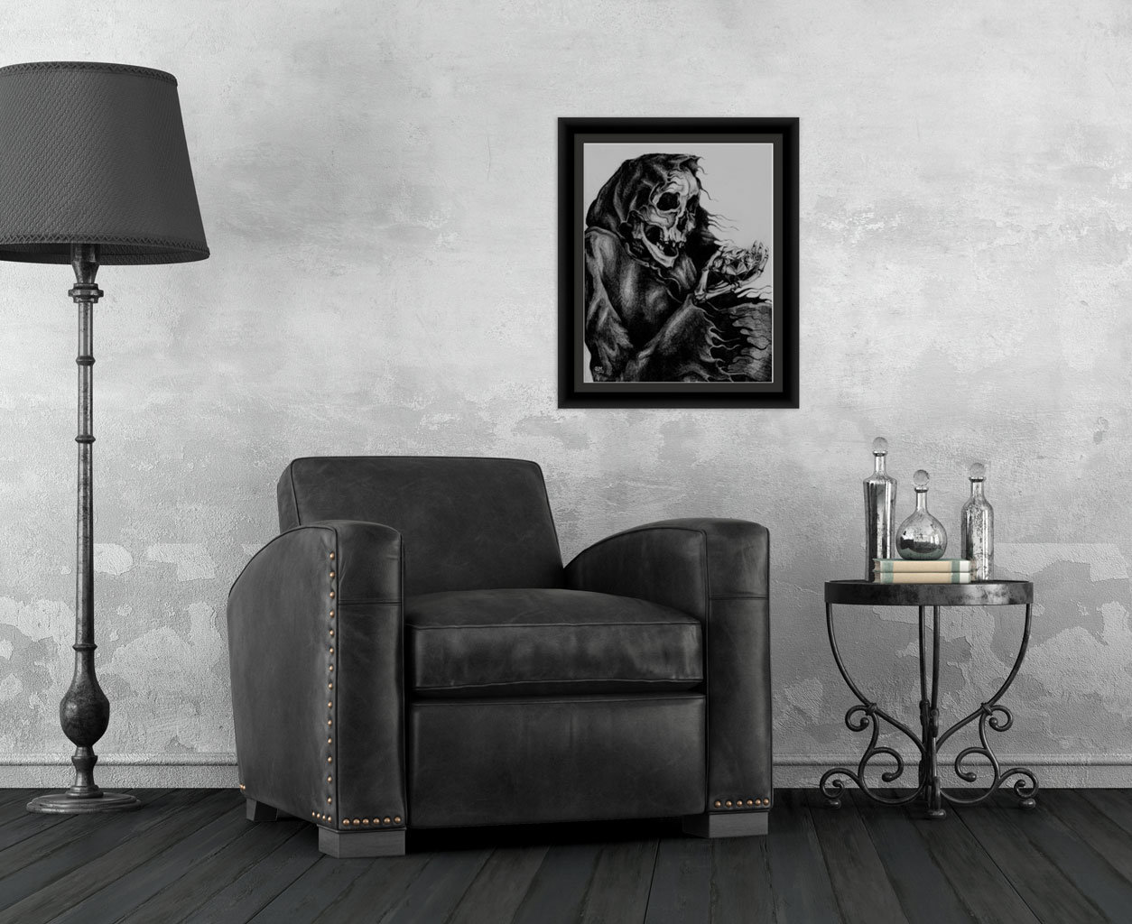 Death Diamond Skeleton Print - Etsy