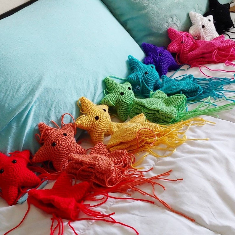 Crochet Star Pattern Easy Beginner Crochet Plushie Kawaii | Etsy