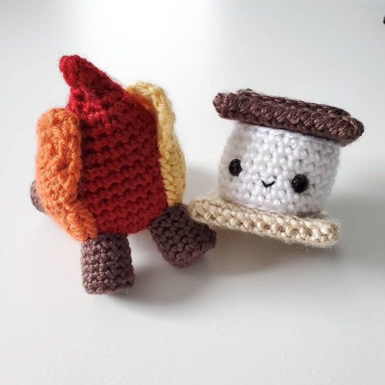 Crochet Campfire Pattern Outdoors Fire Amigurumi Easy - Etsy