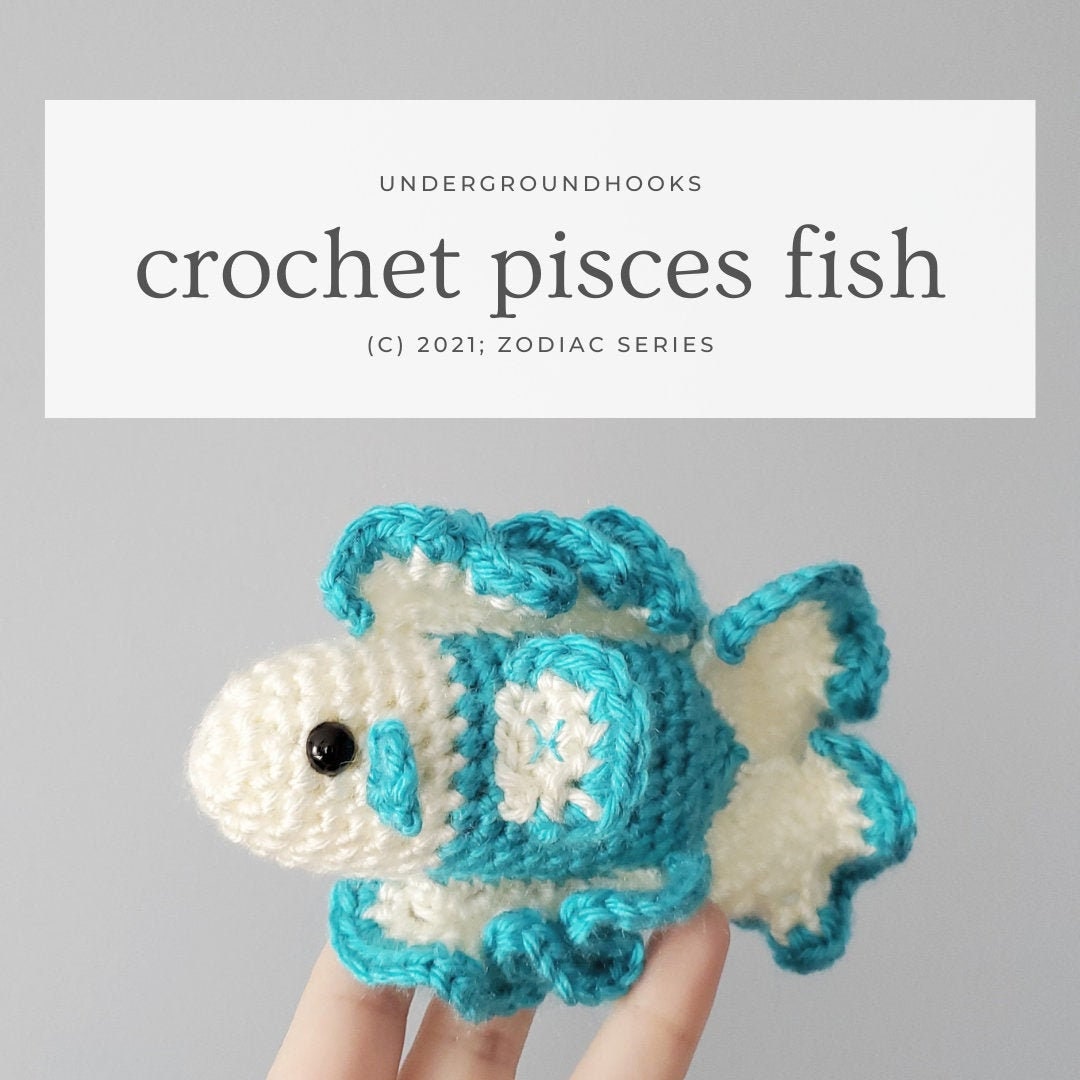 Pisces Fish Crochet Pattern - Betta Amigurumi - February March Zodiac ...