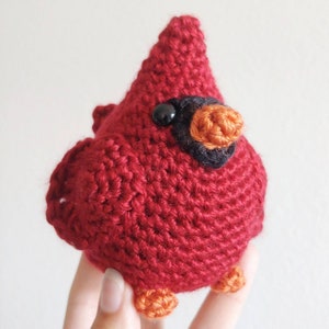 Chubby Cardinal Pattern - Bird Amigurumi - Easy Beginner Crochet ...