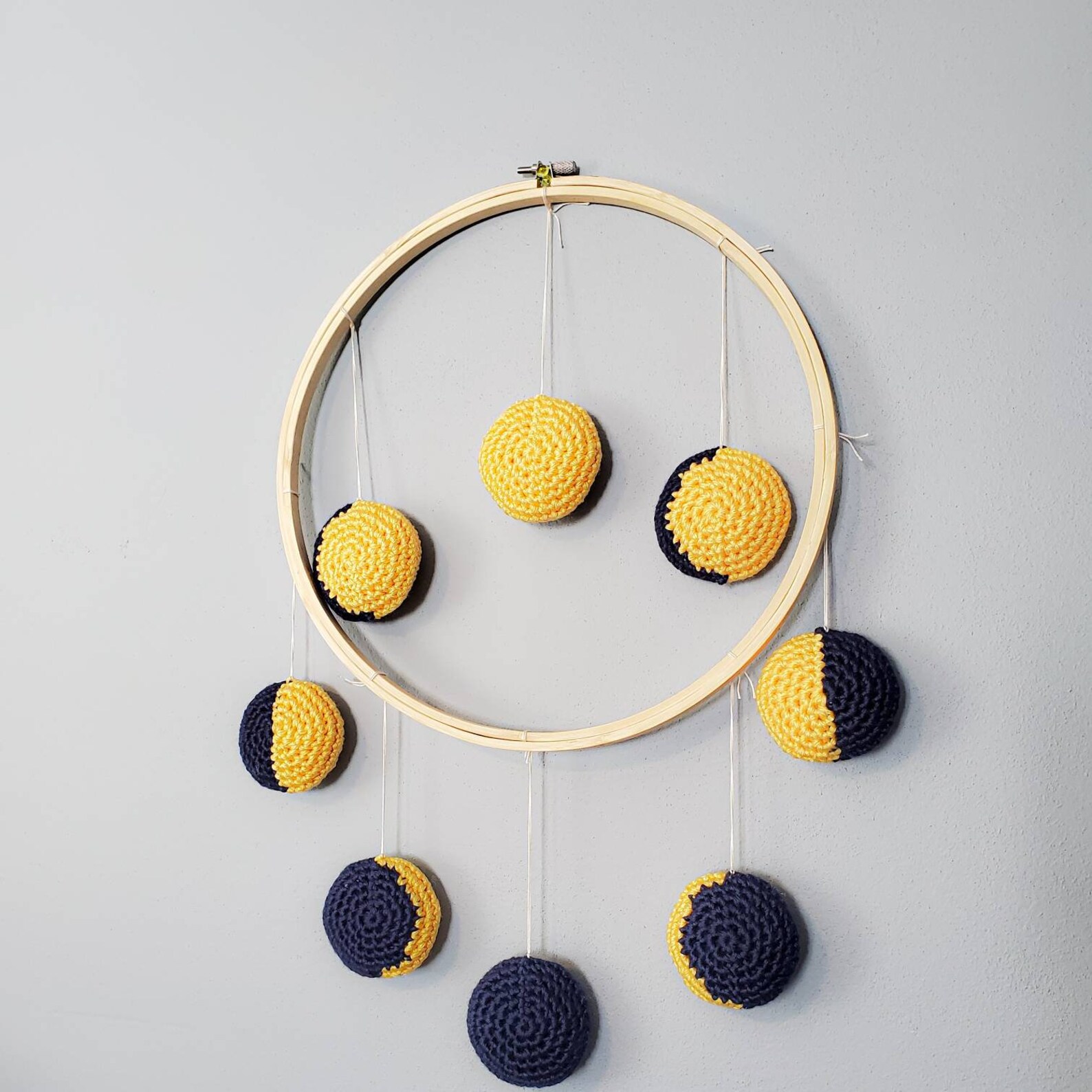 Crochet Moon Phases Pattern Lunar Cycle Crescent 1st Last - Etsy