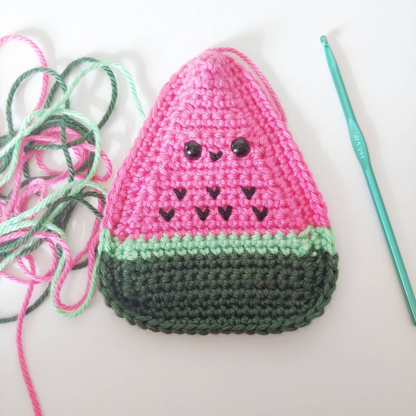 Watermelon Crochet Pattern Easy Beginner Crochet Plushie - Etsy