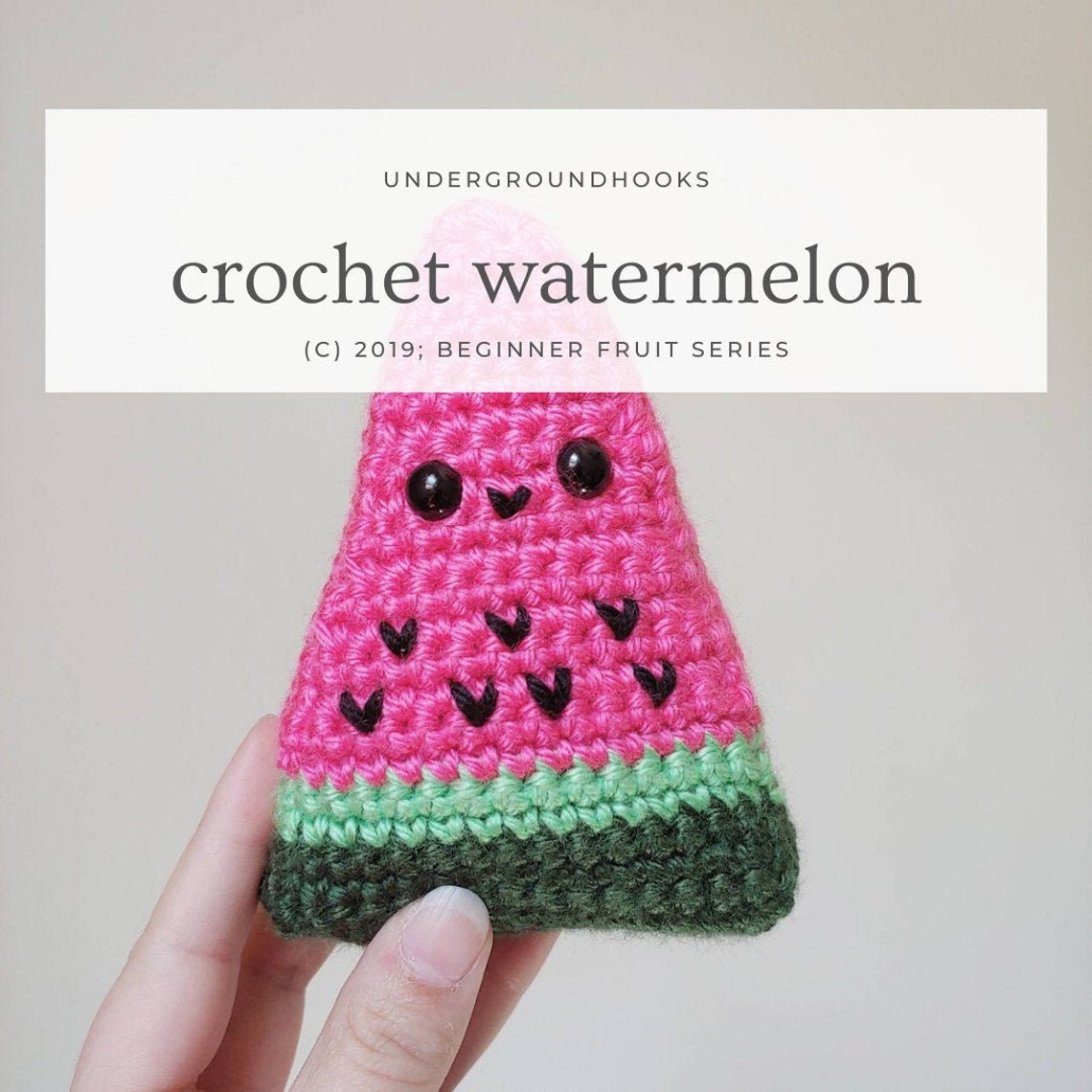 Watermelon Crochet Pattern Easy Beginner Crochet Plushie - Etsy