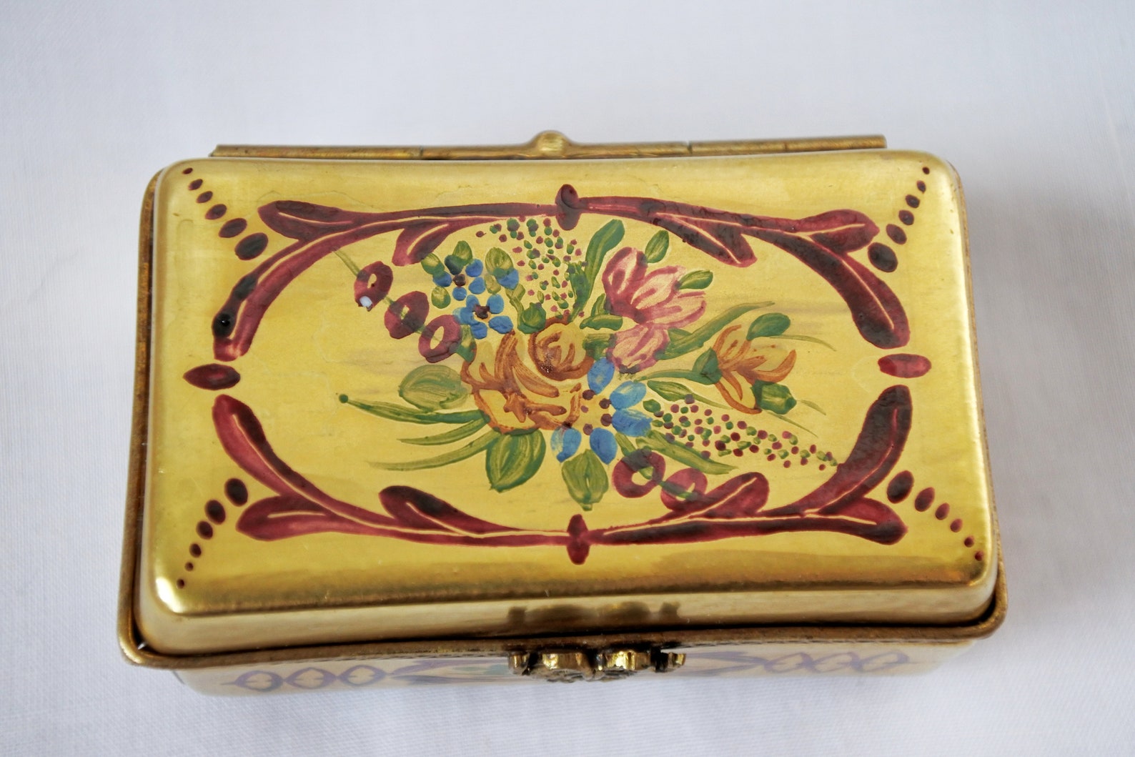 Vintage Limoges France Trinket Box Hand Painted Limoges - Etsy