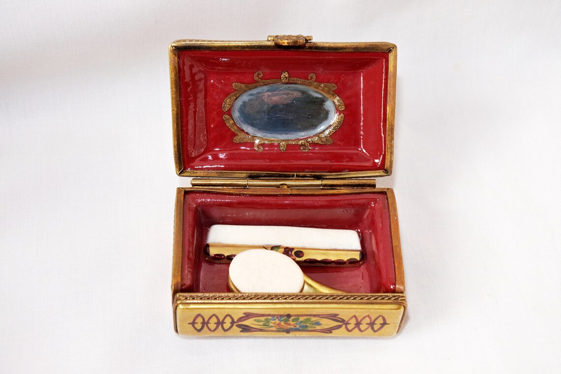 Vintage Limoges France Trinket Box Hand Painted Limoges - Etsy