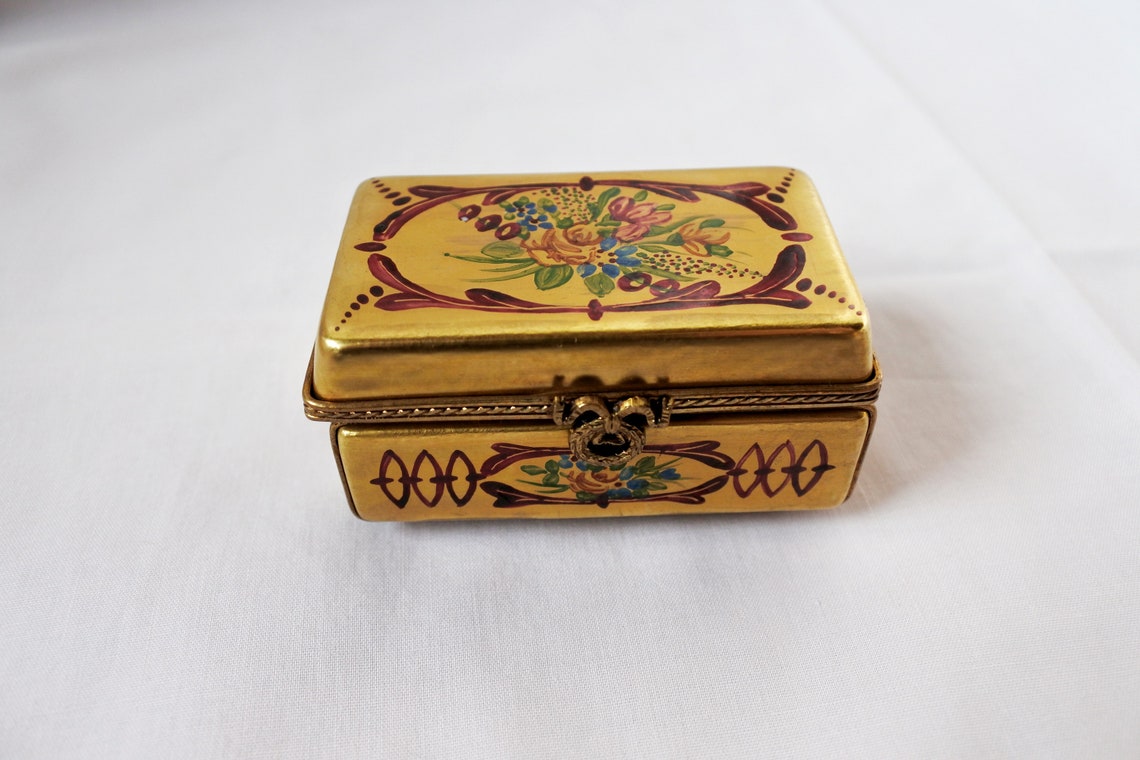 Vintage Limoges France Trinket Box Hand Painted Limoges - Etsy
