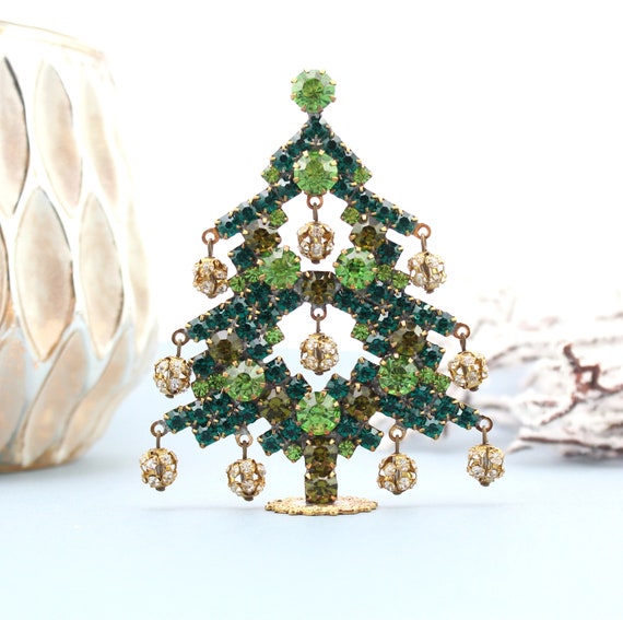 Czech Rhinestone Christmas Tree Vintage Christmas Tree | Etsy