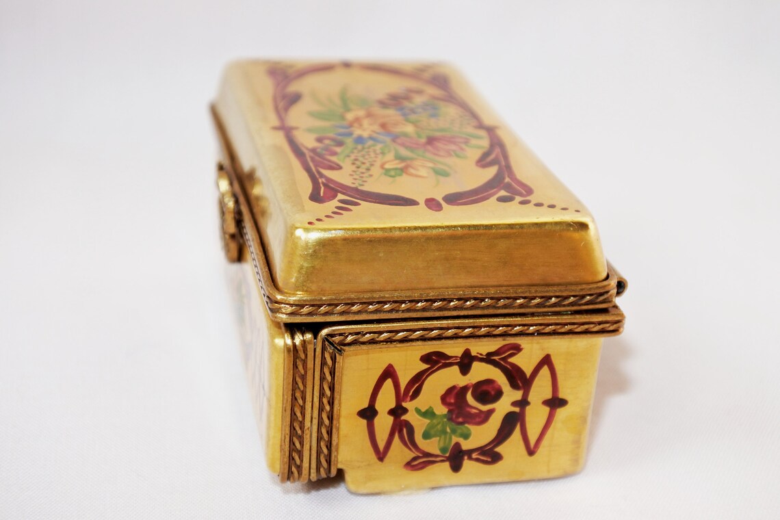 Vintage Limoges France Trinket Box Hand Painted Limoges - Etsy