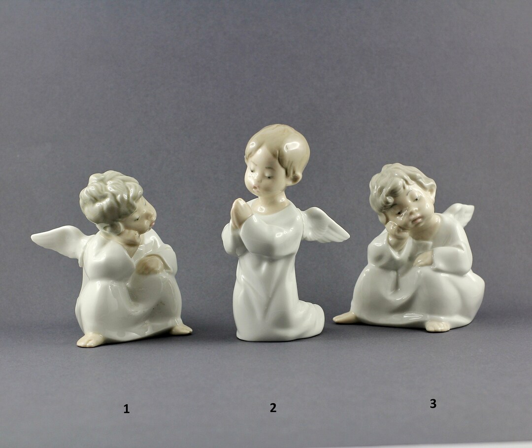 Vintage Lladro Angels Porcelain Figurines Lladro Art Porcelain ...