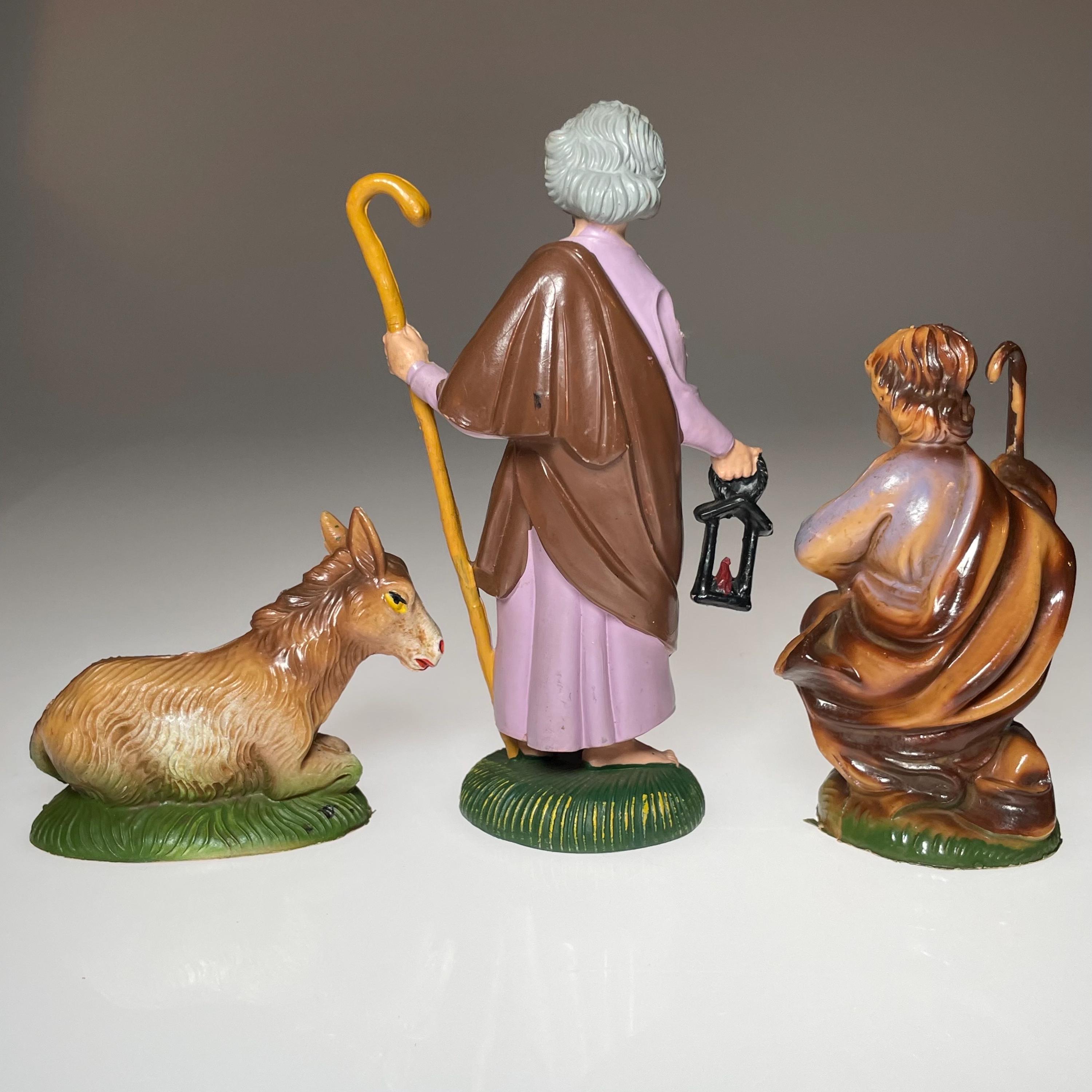 Vintage Italian Nativity Figurines, Fontanini Depose Spider Mark ...
