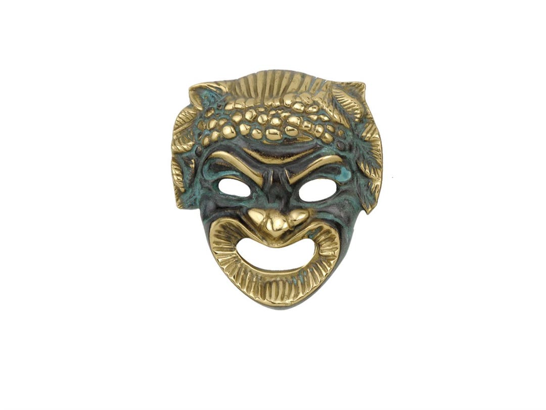 Ancient Greek Mask, Bronze Art, Home Decor, Brass Mask, Handmade Mask ...