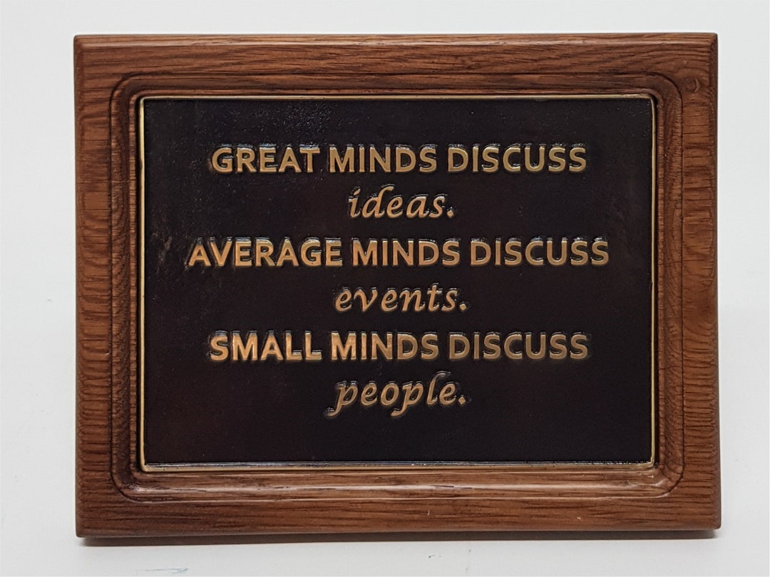 Bronze Quote About Life on Wooden Plaque, Office Décor - Etsy