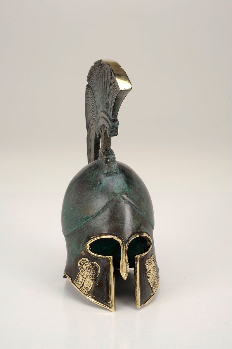 Bronze Ancient Greek Helmet (athena) - Etsy