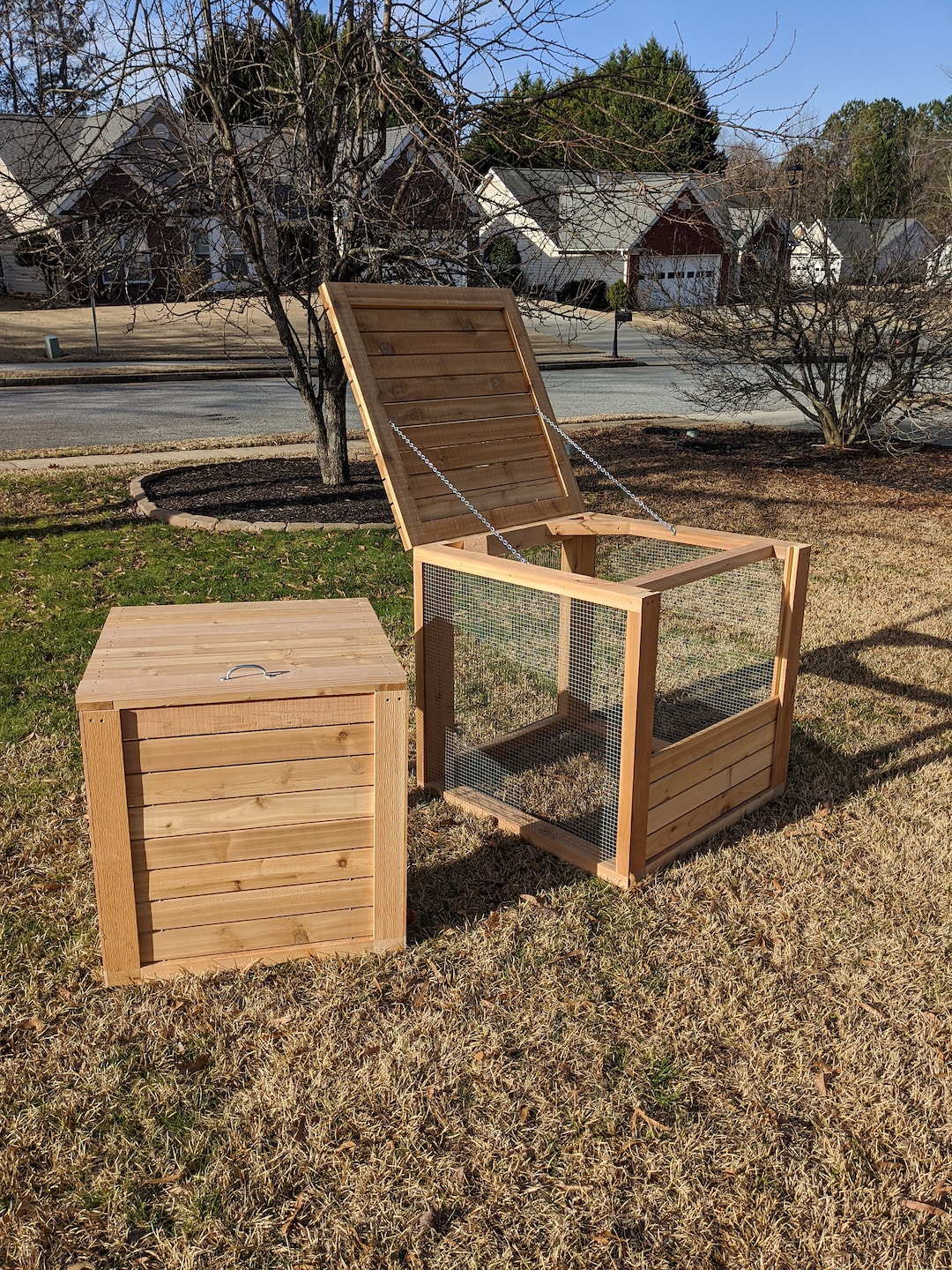 Compost Bin, Cedar Composter, Back Yard Composting , Organics ...