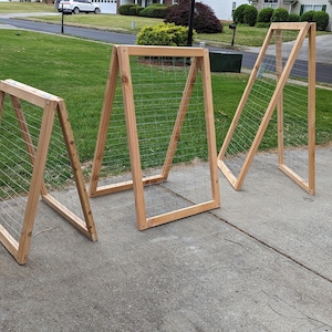 Premium Thick A-frame Wood Trellis, Cedar Trellises, Flower Support ...