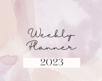 Adorable Pastel Weekly Planner Digital Printout - Etsy