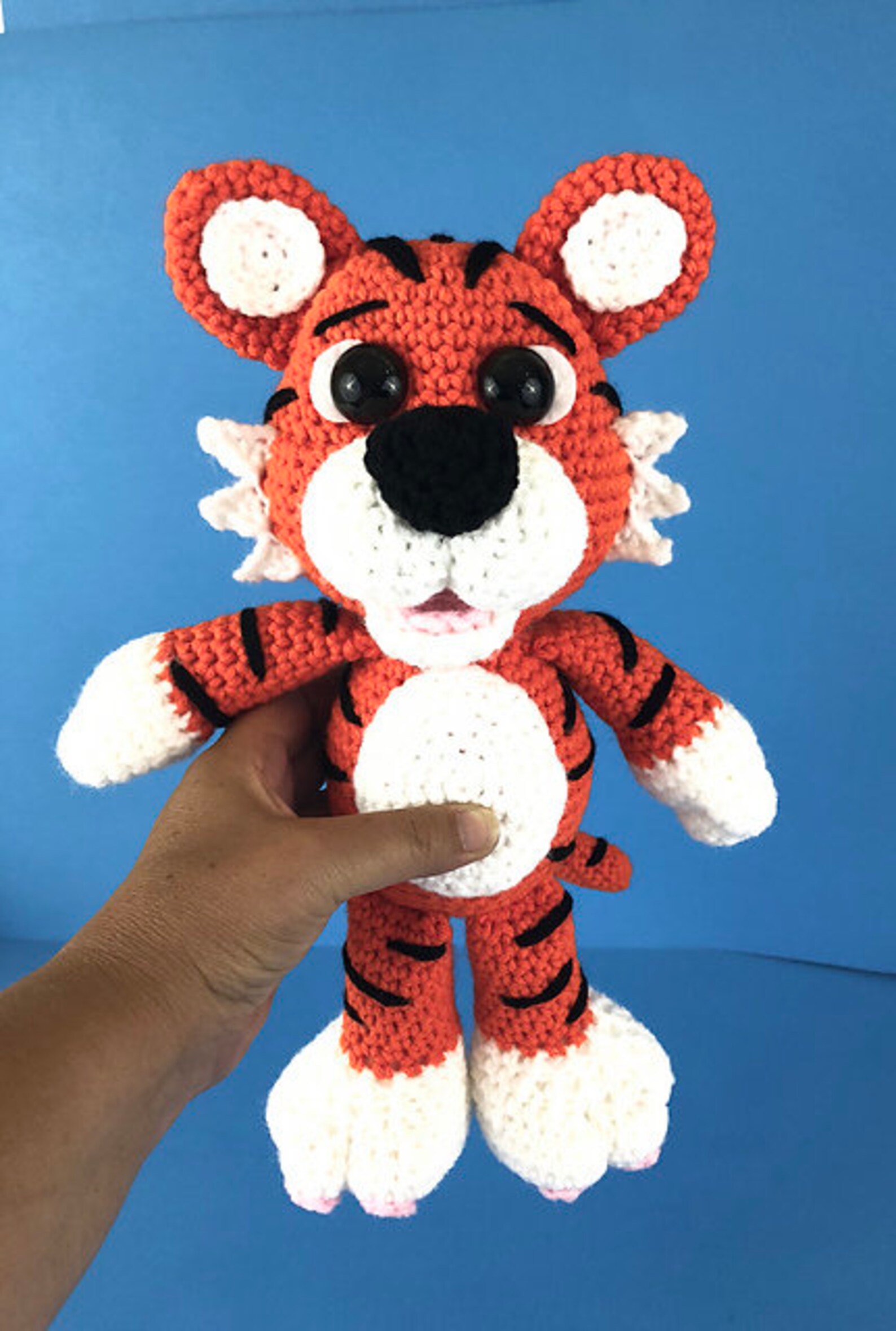 Tiger Crochet Pattern Big Pawstiger english PDF File Only | Etsy
