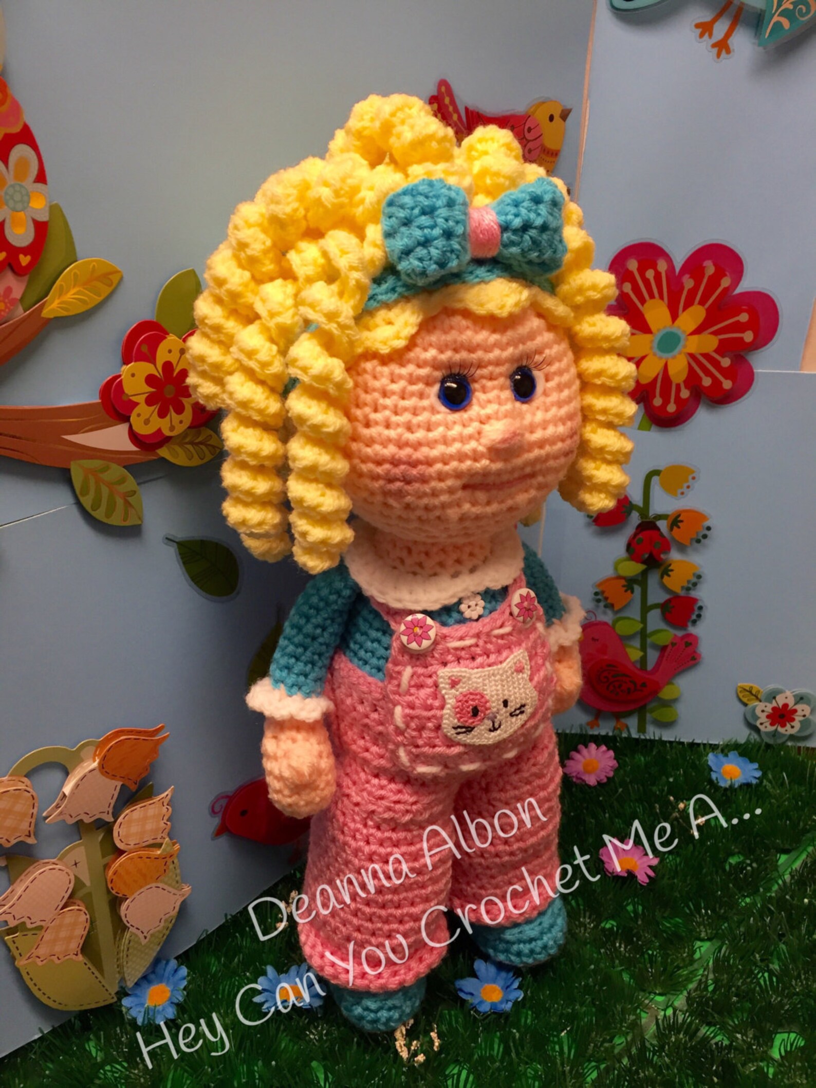 Gracie and Gabby Crochet Pattern Girl Doll Curly Hair - Etsy