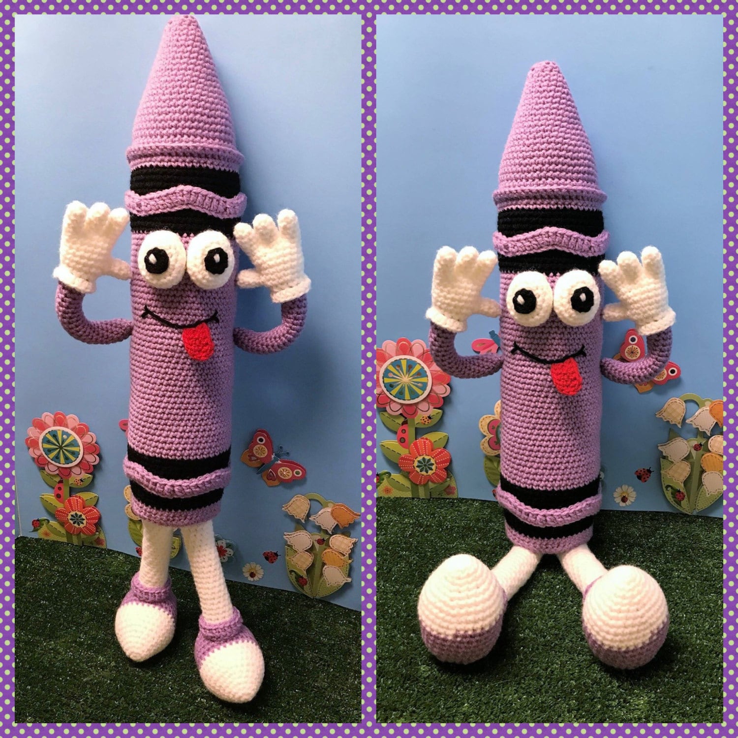 Crayola Crayon Crochet Pattern Scribbles and Dottie Amigurumi - Etsy