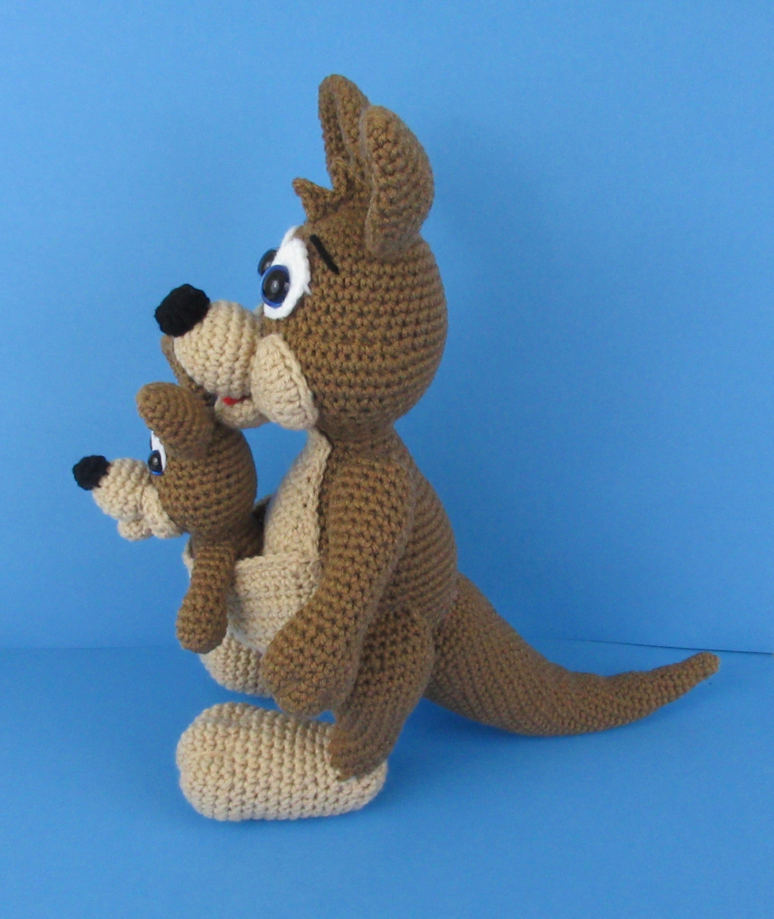 Kangaroo Crochet Pattern Ruby Roo Baby Kangaroo Mommy | Etsy