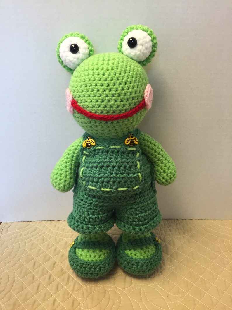 Frog Amigurumi crochet pattern Ribbit Ralph frog English | Etsy