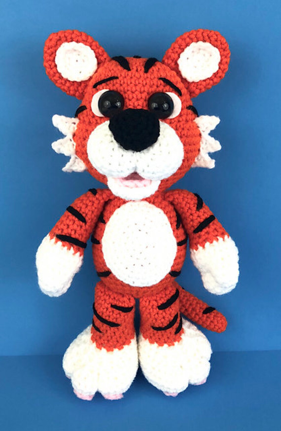 Tiger Crochet Pattern Big Pawstiger english PDF File Only | Etsy