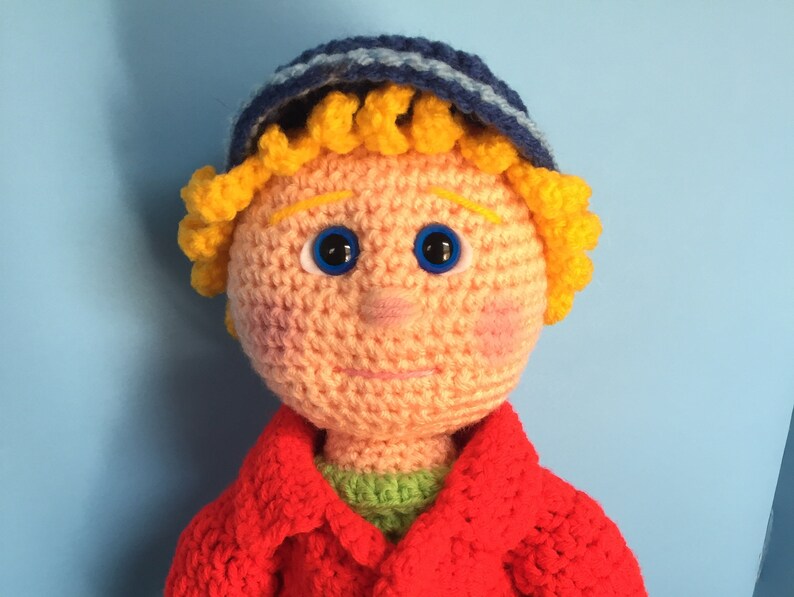 Boy Crochet Pattern, Little Brother, Boy Doll, Baseball Hat (english ...