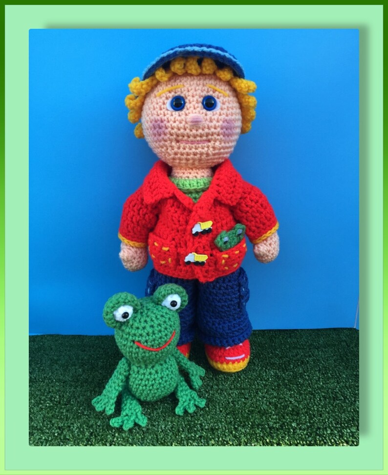 Boy Crochet Pattern, Little Brother, Boy Doll, Baseball Hat (english ...